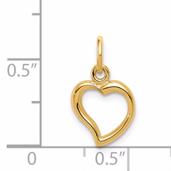 Jewelry | 14k Heart Pendant | Poshmark